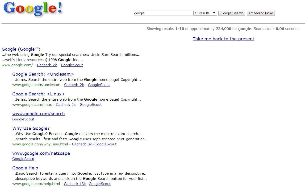 Google in 1998 Once in a Blue Moon - Bourbeau Abournat